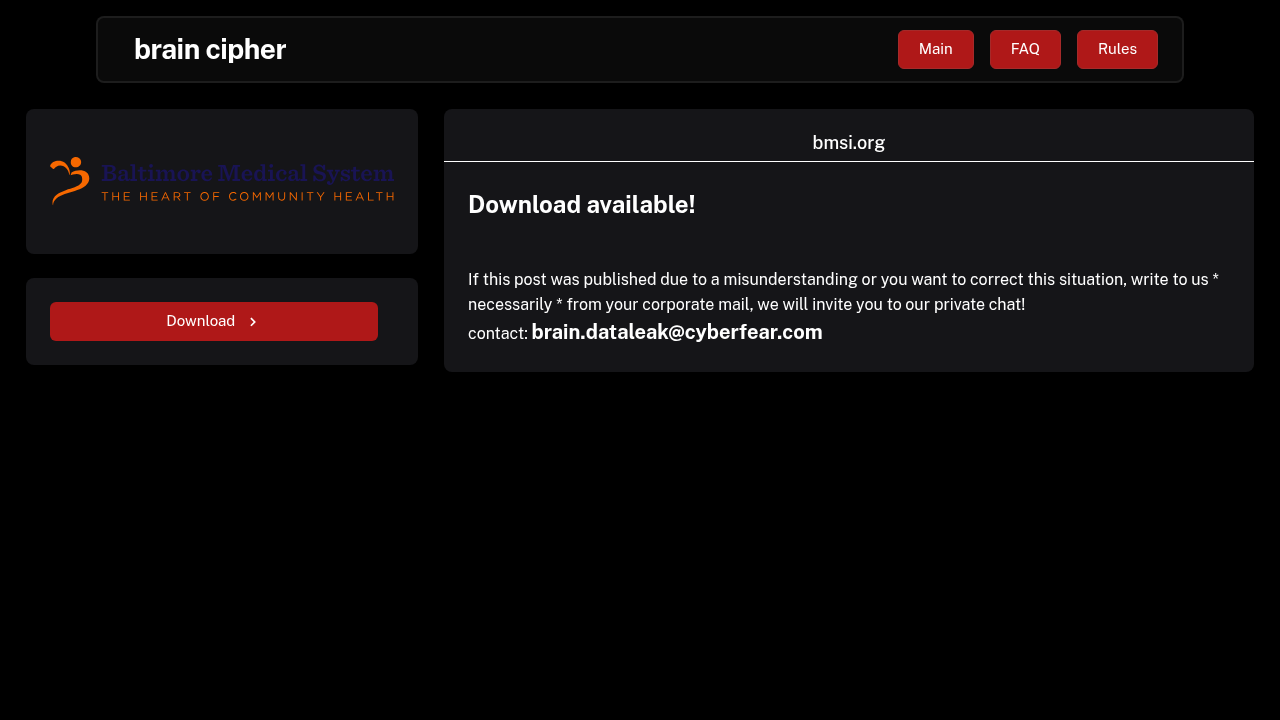 brain cipher details